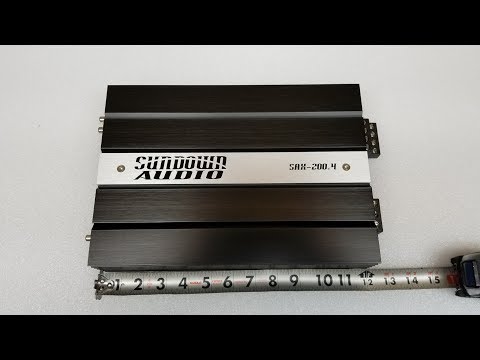 Amp Test Tuesday Sundown Audio SAX-200.4 v.2 Amplifier on the SMD Amp Dyno