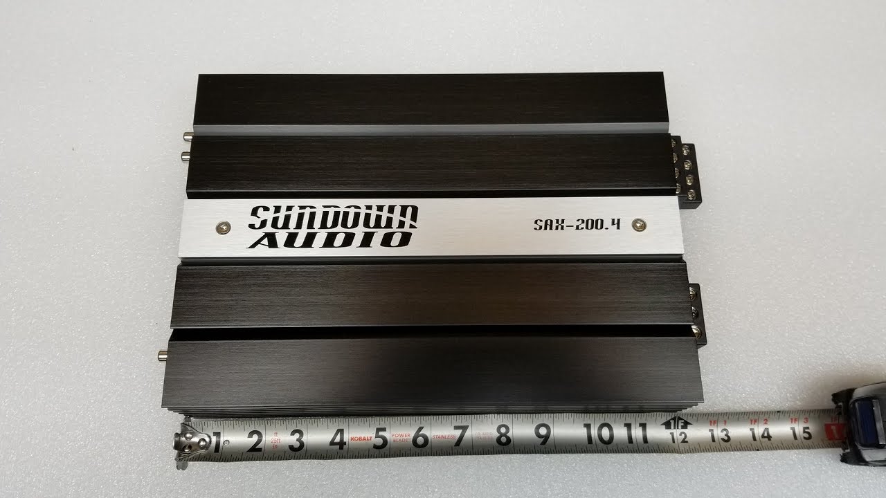 Amp Test Tuesday Sundown Audio SAX-200.4 v.2 Amplifier on the SMD Amp ...
