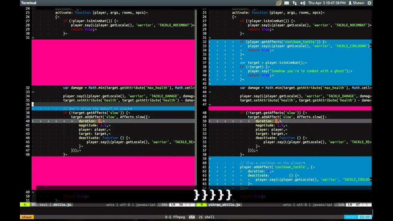 Using vimdiff as your git diff tool. - YouTube