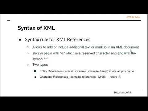 KTU CS368 Web Technologies|S6 CS|Module 5 Part 1|Data interchange format-XML element&document ...
