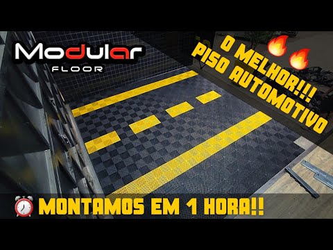 PISO AUTOMOTIVO MODULAR FLOOR É BOM MESMO?? FÁCIL INSTALAÇÃO!!! O ...
