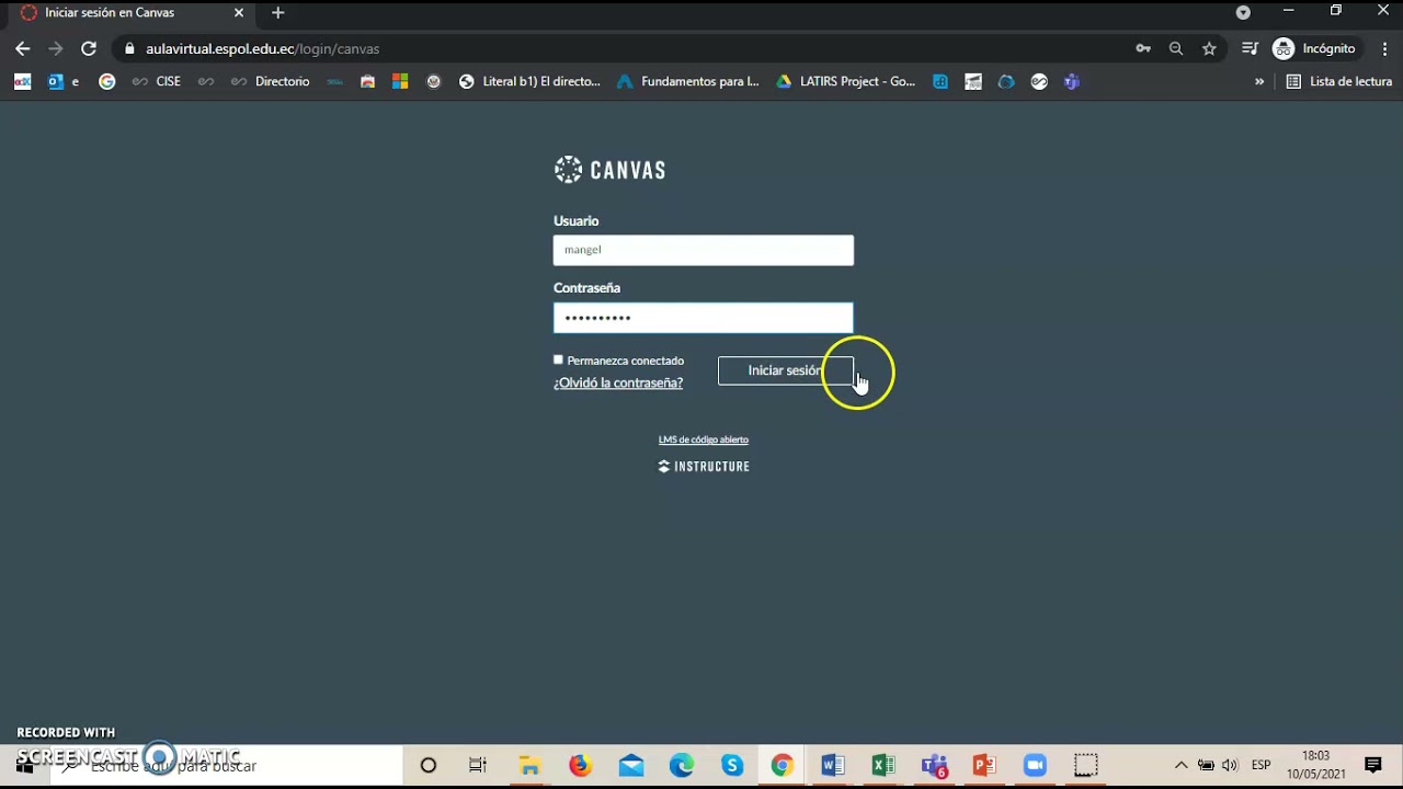 Ingreso a la plataforma canvas - YouTube