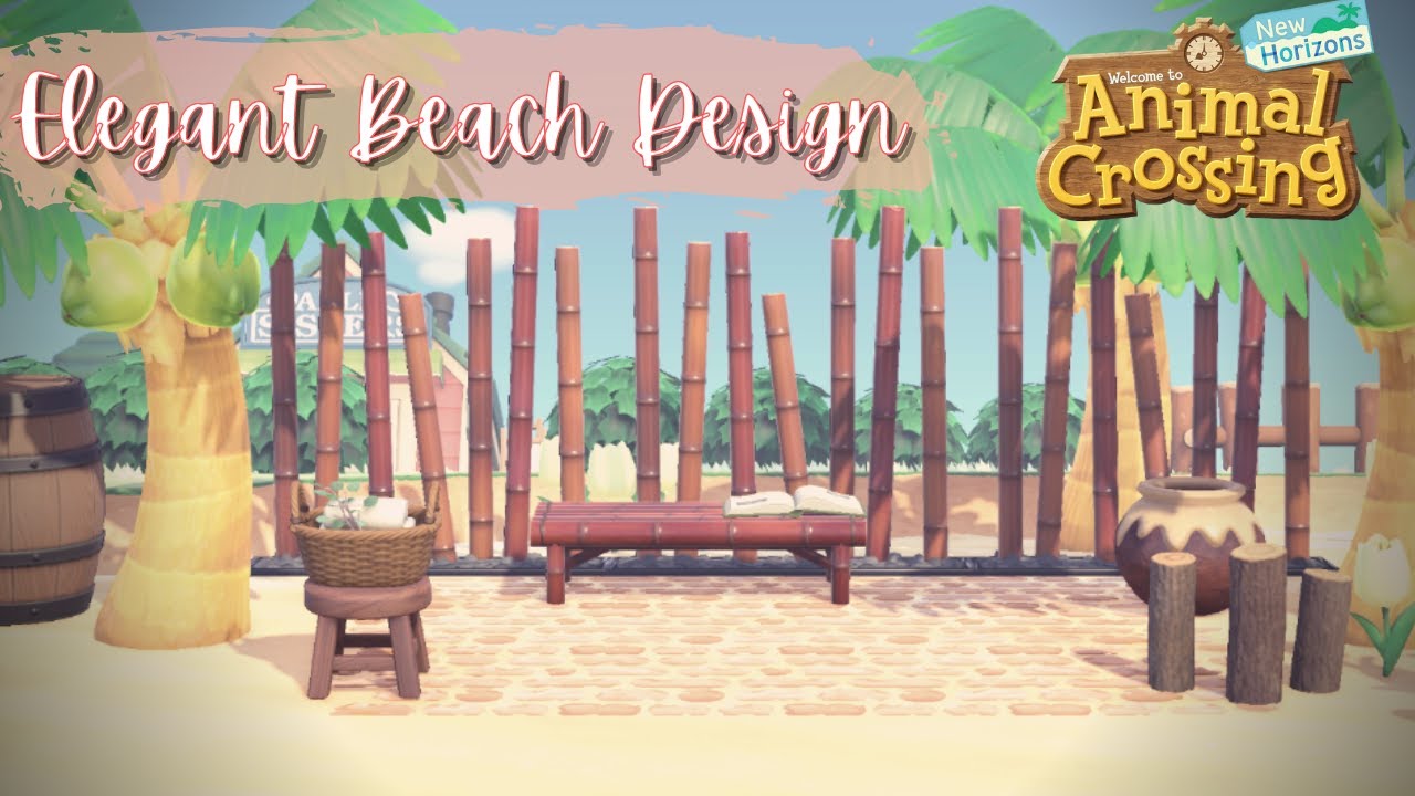 Elegant Beach Design // Animal Crossing New Horizons // Easy Design ...