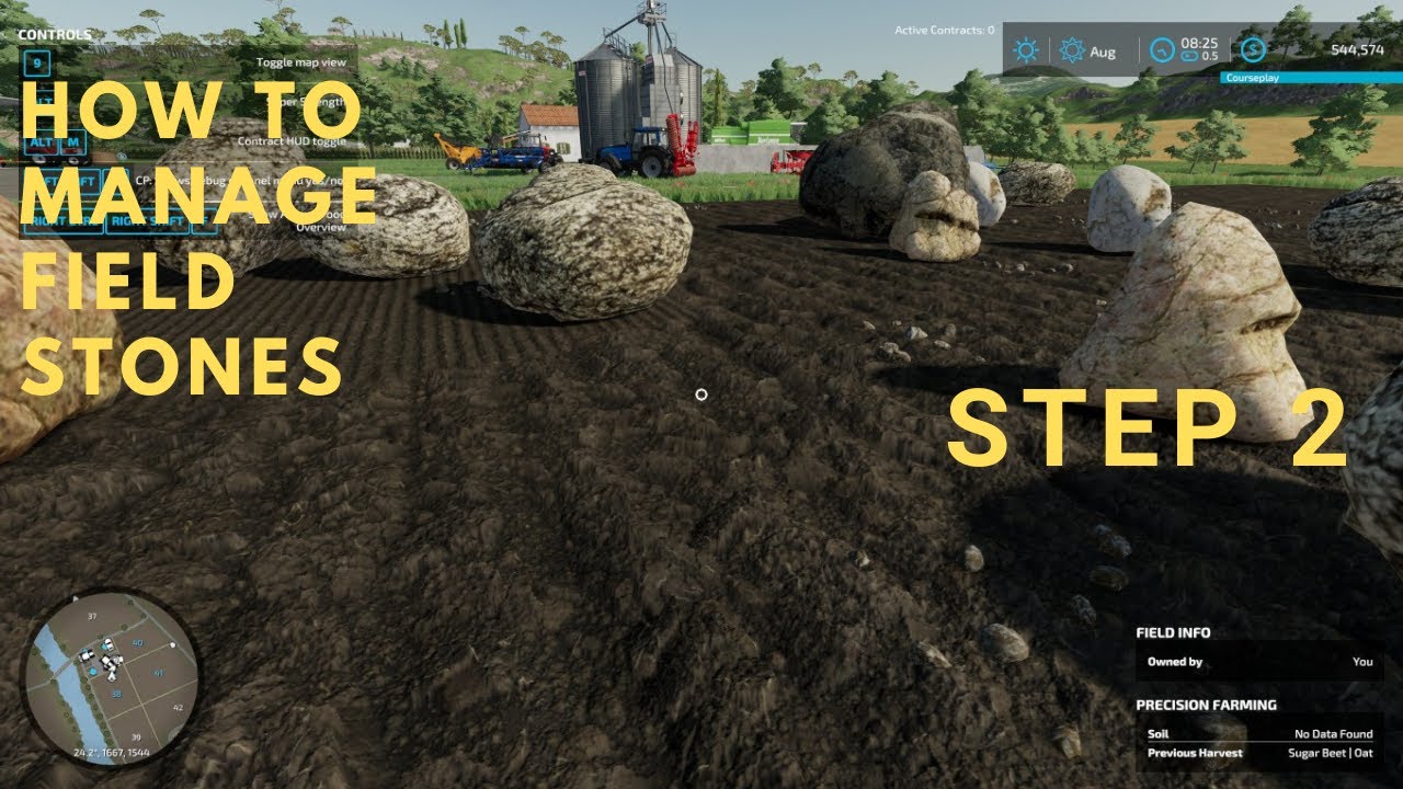 FS22 Guide: How to manage your field stones. Step 2 - YouTube