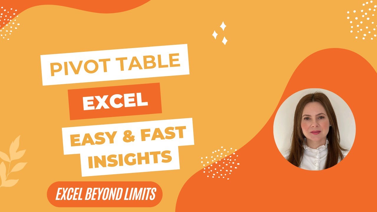 #Excel Pivot Tables /Easy and Fast Insights - YouTube