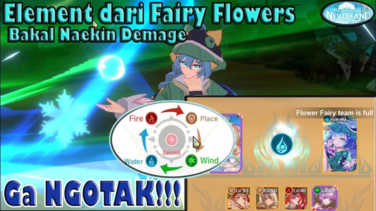 The Legend of Neverland. Cara naekin demage dari ELEMENT Flowers Fairy ...