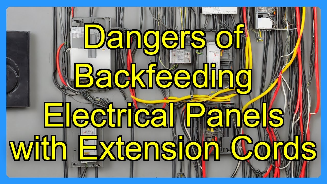 Dangers of Backfeeding Electrical Panels with Extension Cords - YouTube