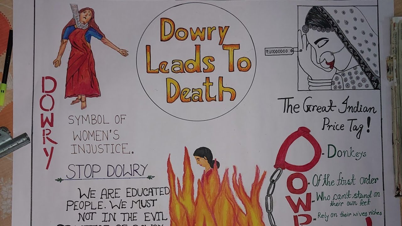 Protest against Dowry....College project making.... #viral # ...