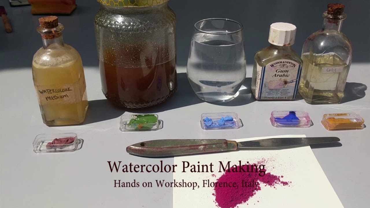 Making Watercolor paints - Workshop - YouTube