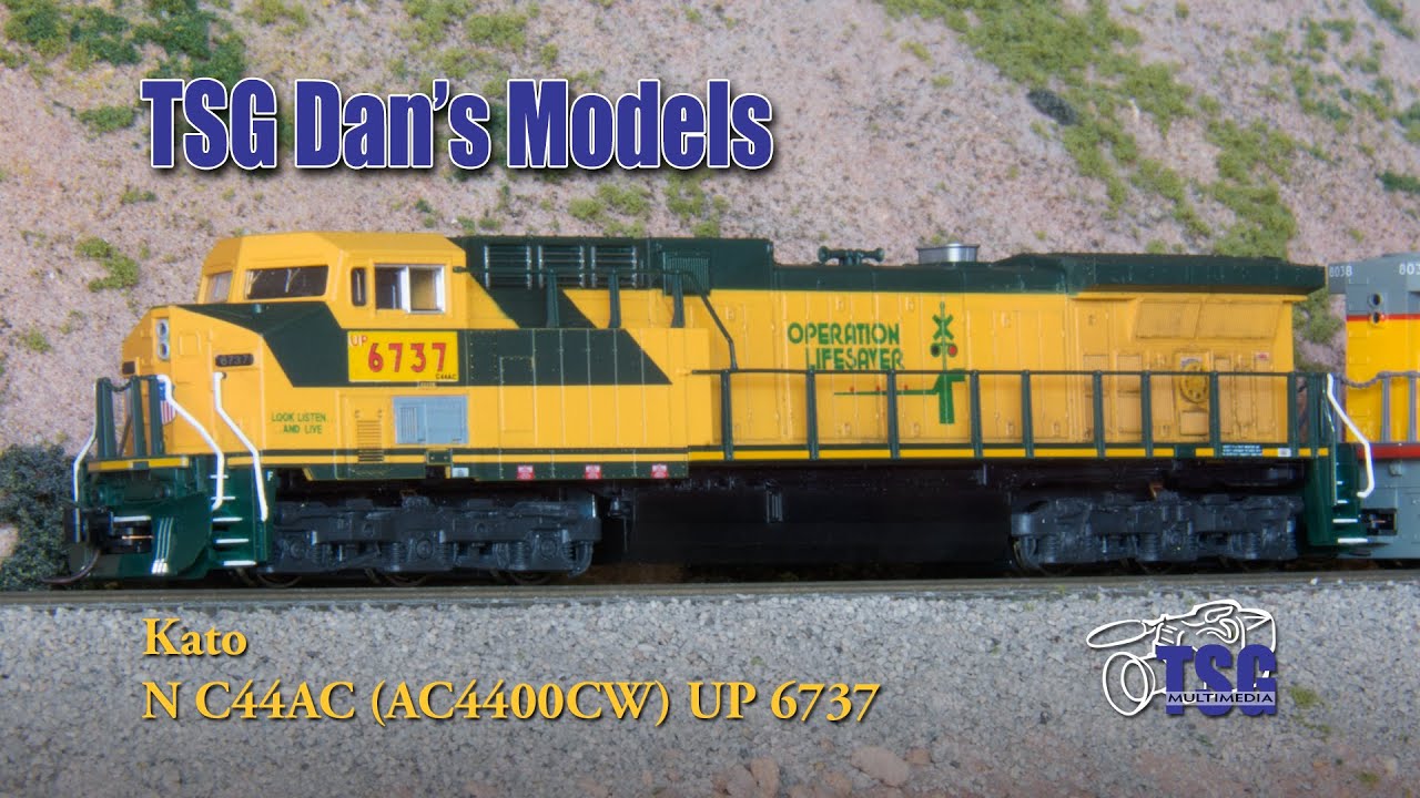 N Scale DCC Kato AC4400 Dan's Models - YouTube
