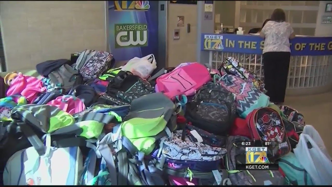 KGET Backpack Drive begins Monday, July 29 - YouTube