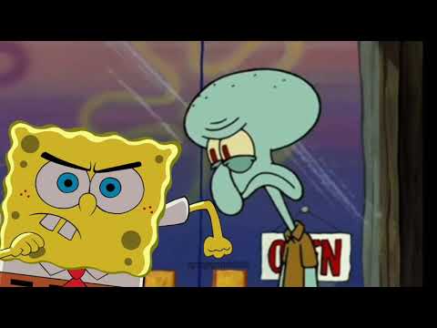 Squidward being rude to Spongebob - YouTube