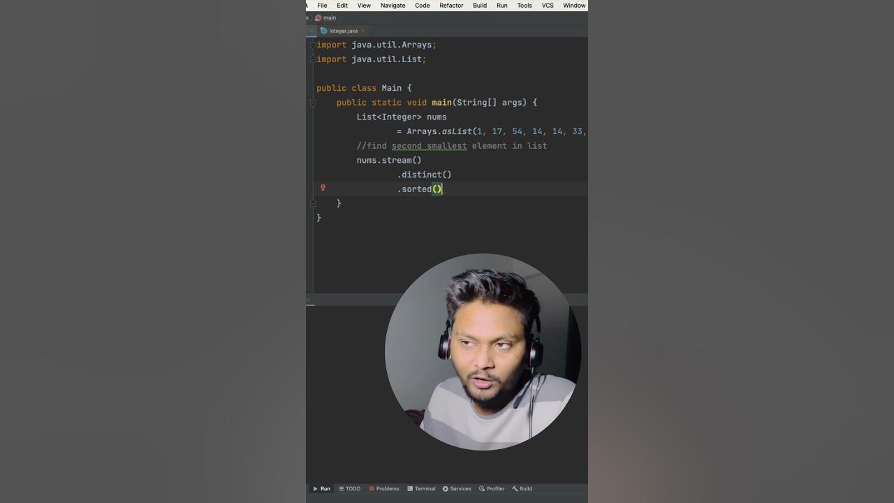 Find Second Minimum Using Stream Api In Javaprogramming Youtube