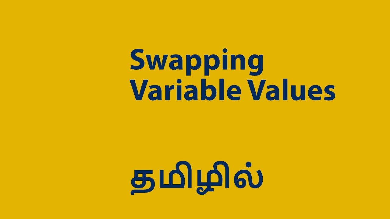 Swapping Variable Values In C Programming Youtube