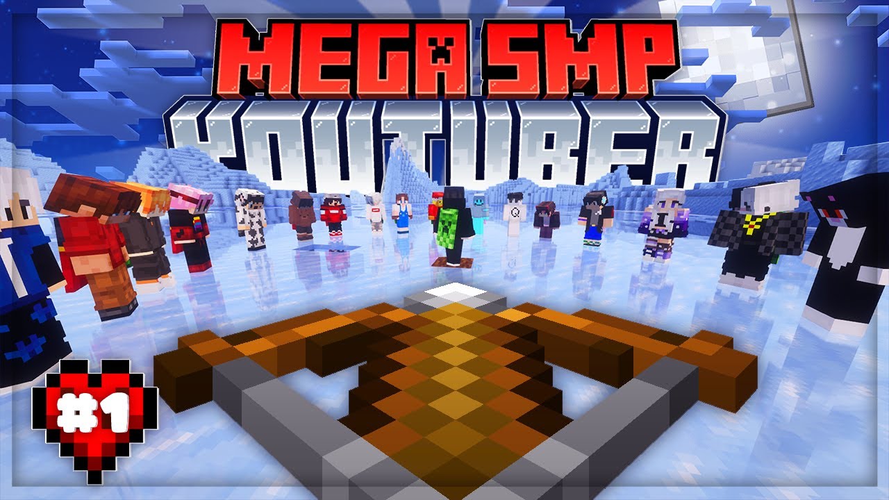 MINECRAFT MEGA SMP* TẬP 1 -TÔI CÙNG 30 YOUTUBE SINH TỒN - YouTube