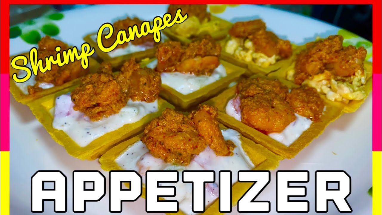 Shrimp Canapes | Canape Chaat Recipe | Quick Appetizer😋 - YouTube