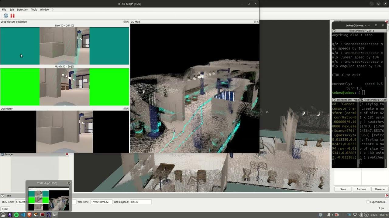 Quadruped Robot (Go2) Simulation and SLAM with RTAB-Map in GazeboSim (Harmonic) & ROS2 Jazzy ...