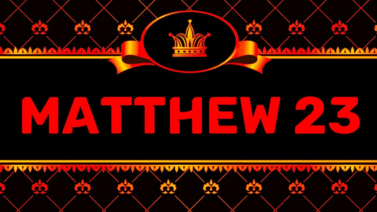 MATTHEW 23 (NIV) by Max McLean - YouTube