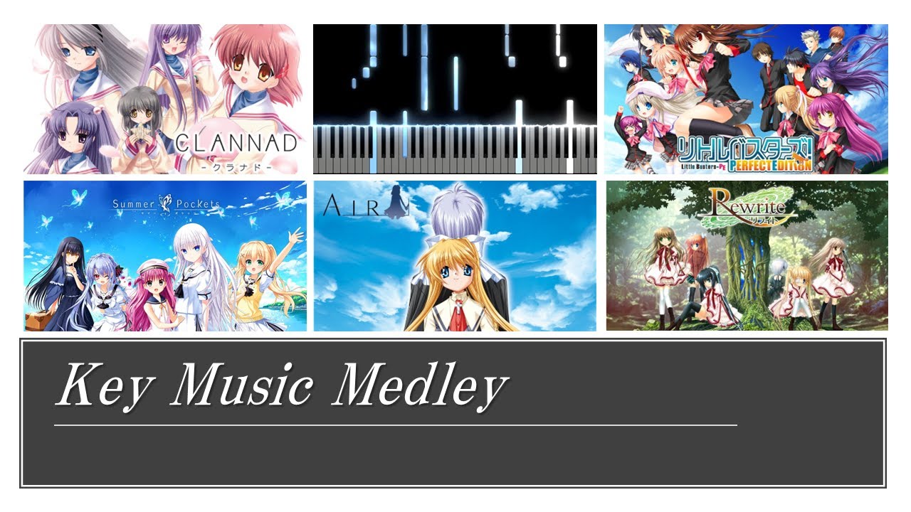【Key】Key作品 BGM & ボーカル曲メドレー全58曲【Piano】 - YouTube