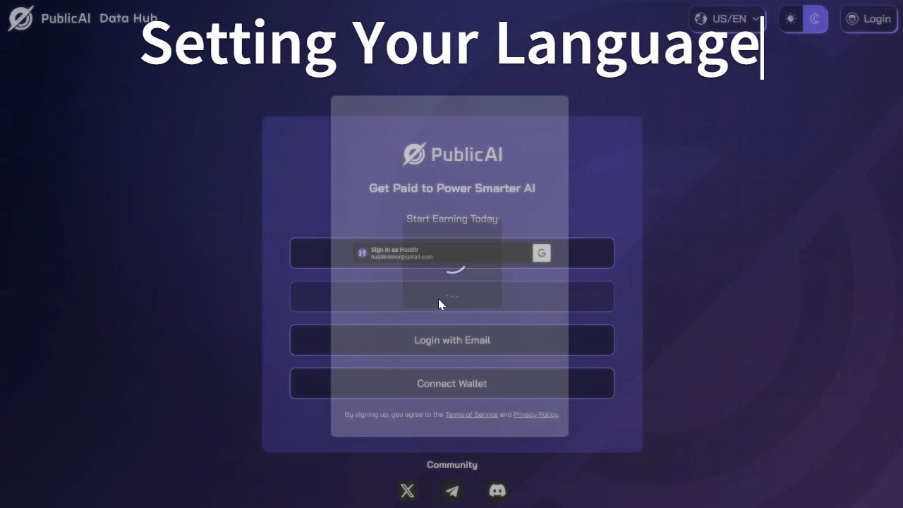 Setting Language, Taking Quizzes, Checking Points in PublicAI Data Hub - YouTube