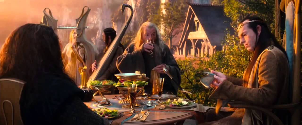 The Hobbit An Unexpected Journey Extended Edition Rivendell dinner ...