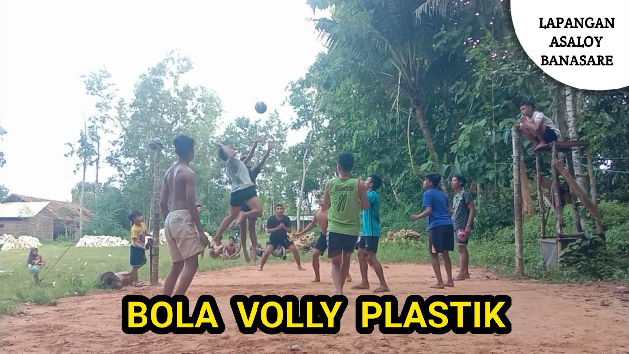 BOLA VOLLY PLASTIK DI LAPANGAN ASALOY - YouTube