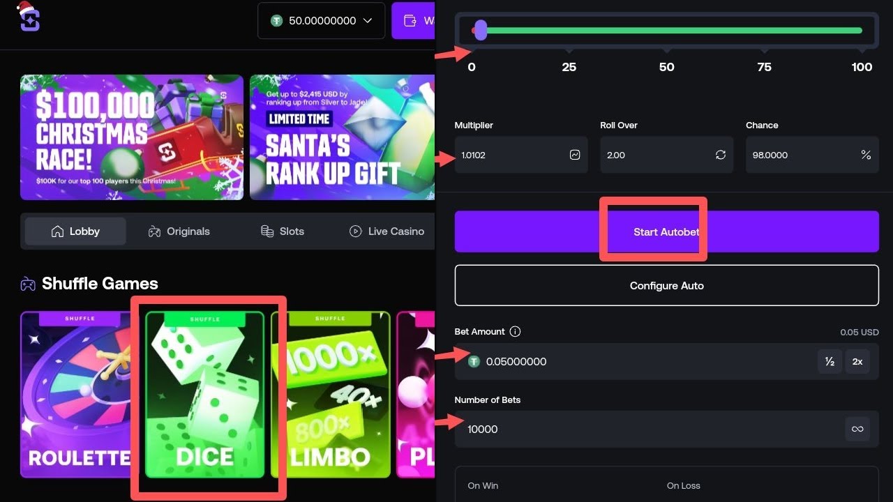 The WORLD BEST DICE STRATEGY on SHUFFLE - YouTube