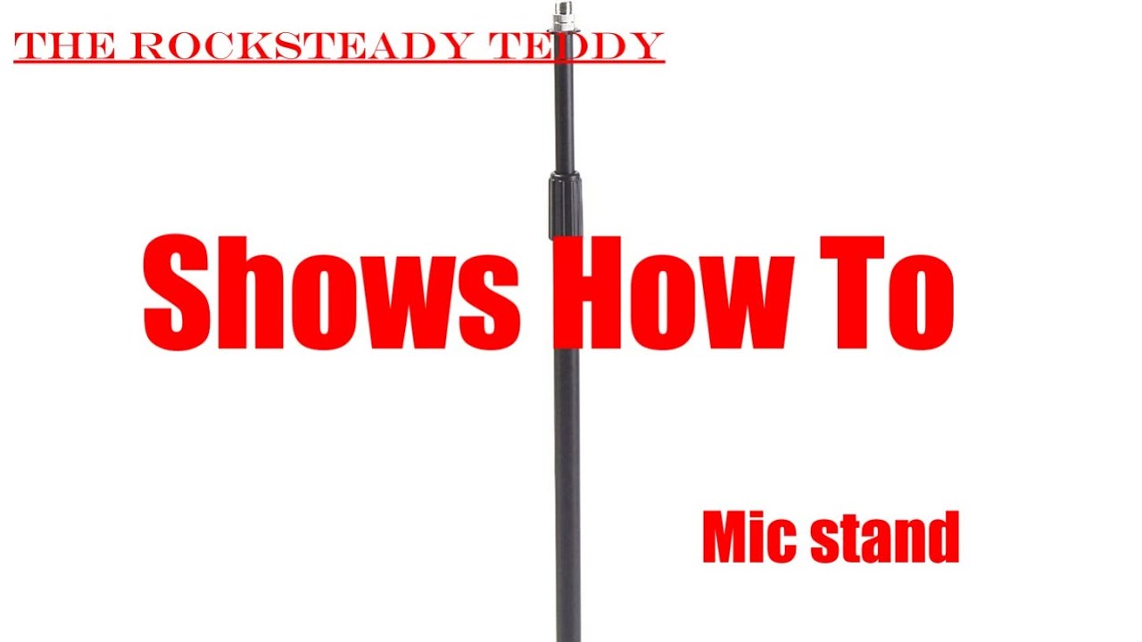 How to make Mic stand with headphone cords - YouTube