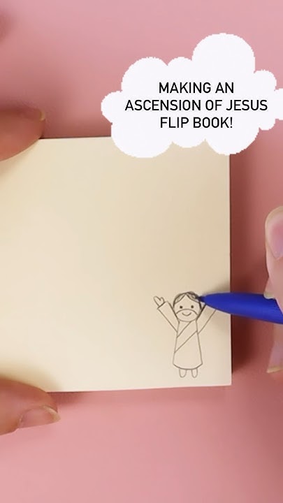 Making an Ascension of Jesus Flip Book #jesus #catholiccraft - YouTube