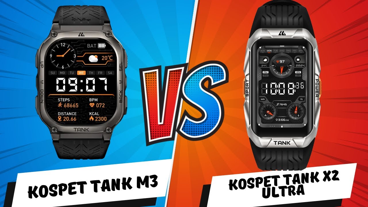 Kospet Tank M3 Ultra vs X2 Ultra 2025 Review – Best Rugged Smartwatch ...