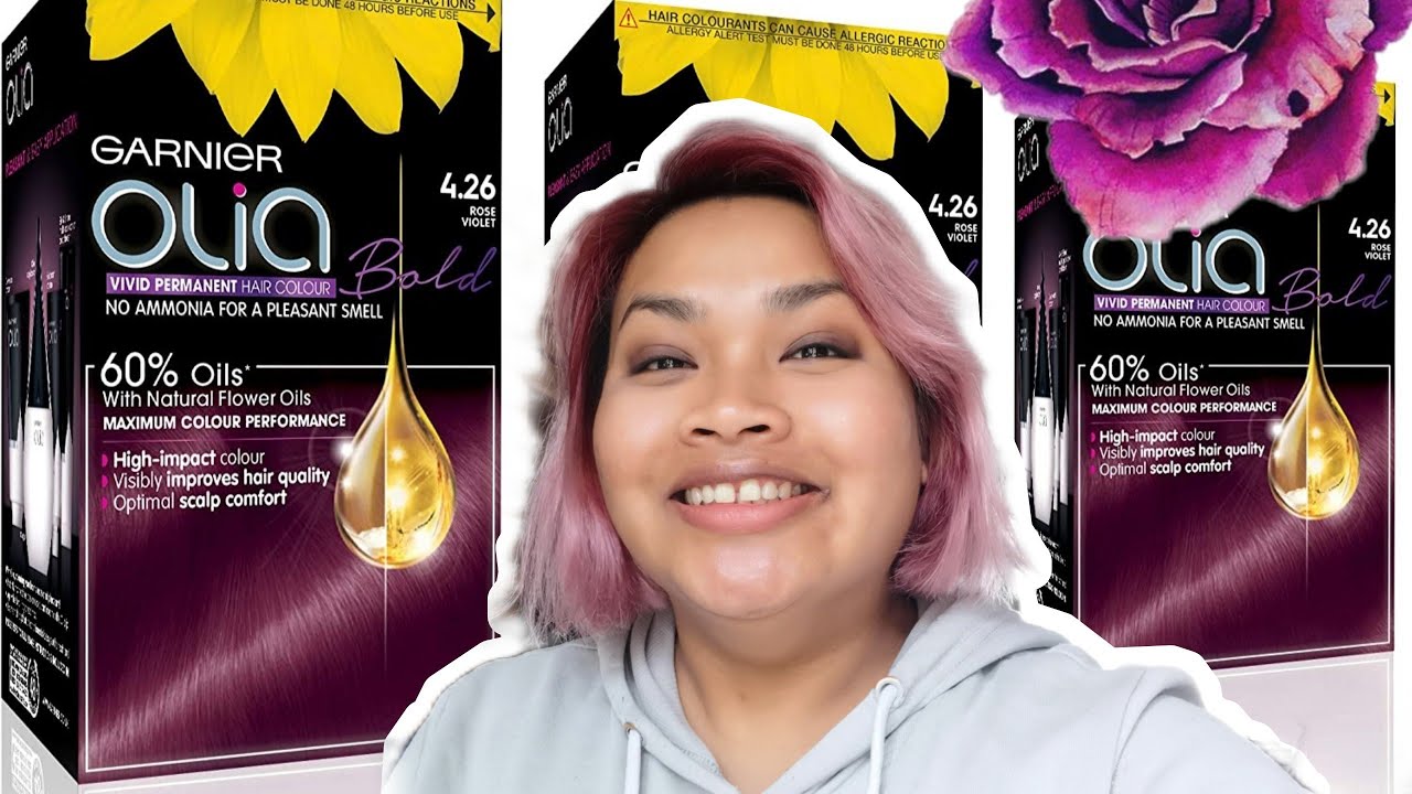 New Garnier Olia 4.26 Rose violet. Vivid permanent hair colour No ...