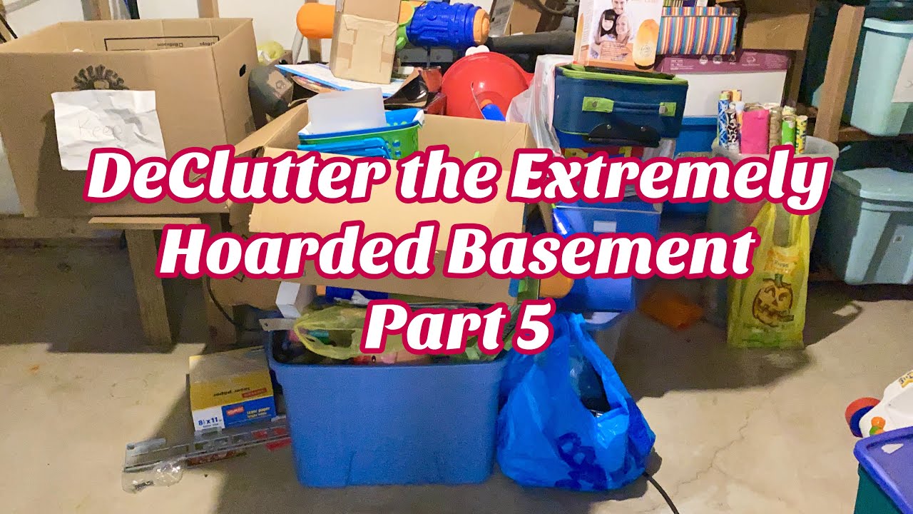When Hoarders TRY to Declutter her Extremely Hoarded Basement Part 5 ...