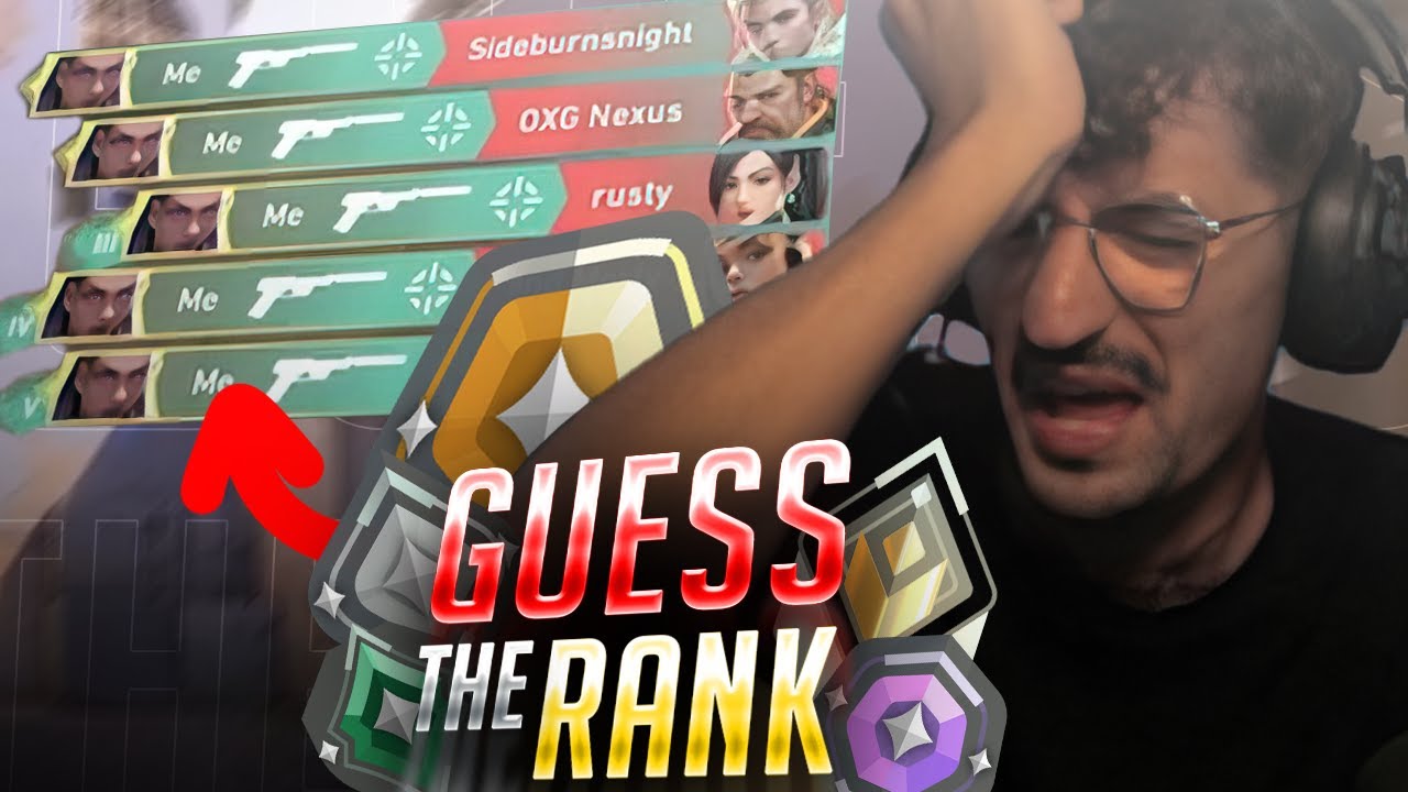 MEIN ERSTES GUESS THE RANK! - YouTube