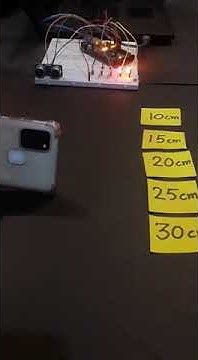 LED distance indicator using ultrasonic sensor - YouTube