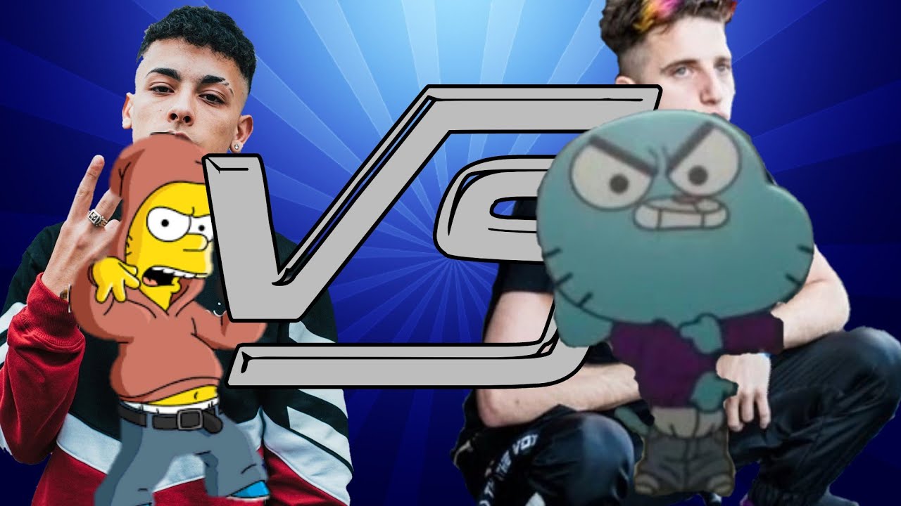 (Gumball:Wos)vs(Bart simpson:Trueno) - YouTube