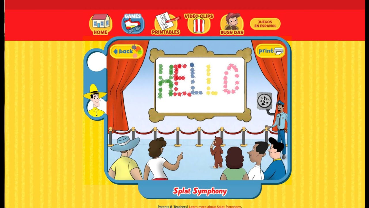 Curious George Splat Symphony - YouTube