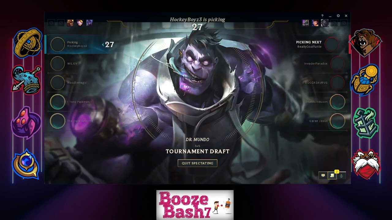 Booze Bash 7 Week 2: Chemtech League - Bilgewater vs Icathia - YouTube