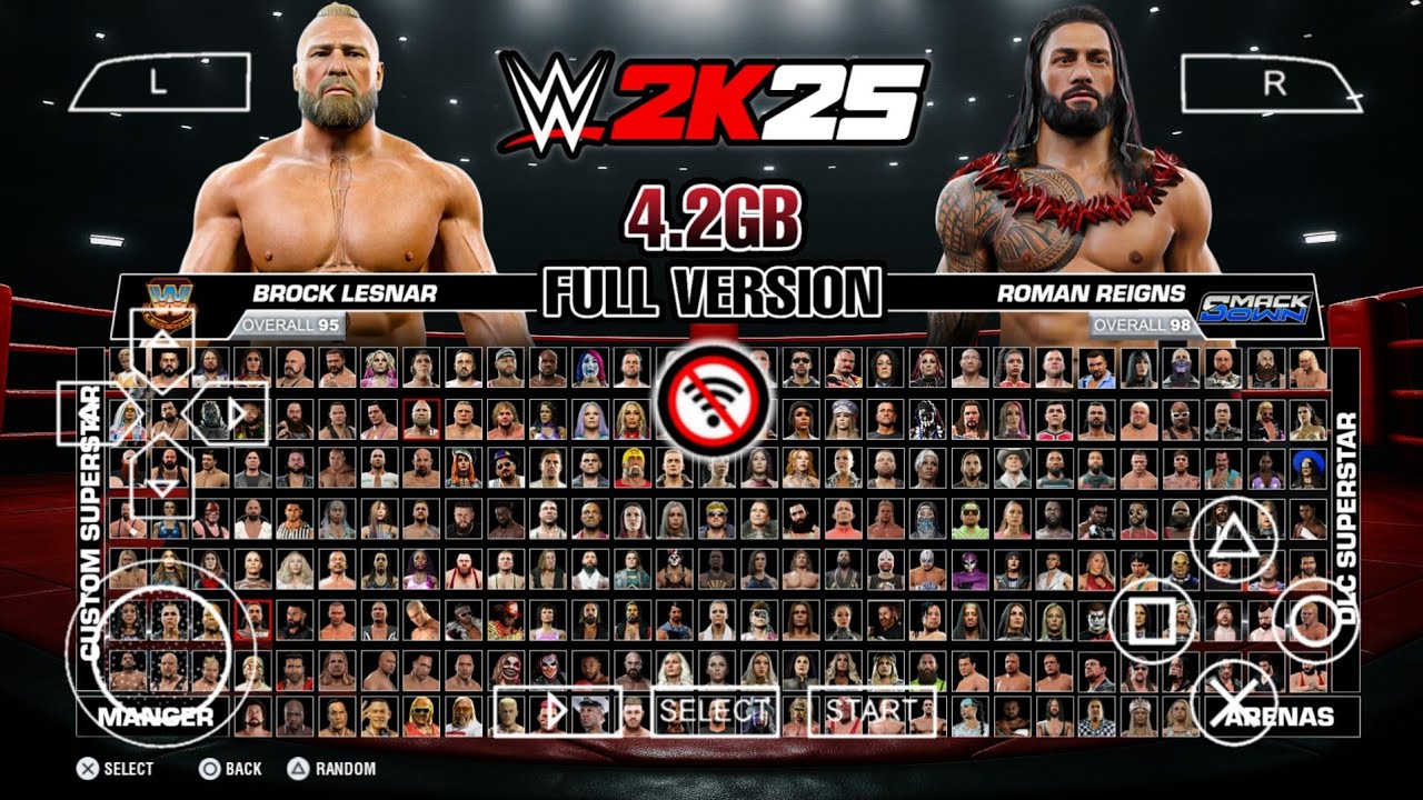WWE 2K25 PPSSPP Android Offline Graphics HD Full Character Mod ...