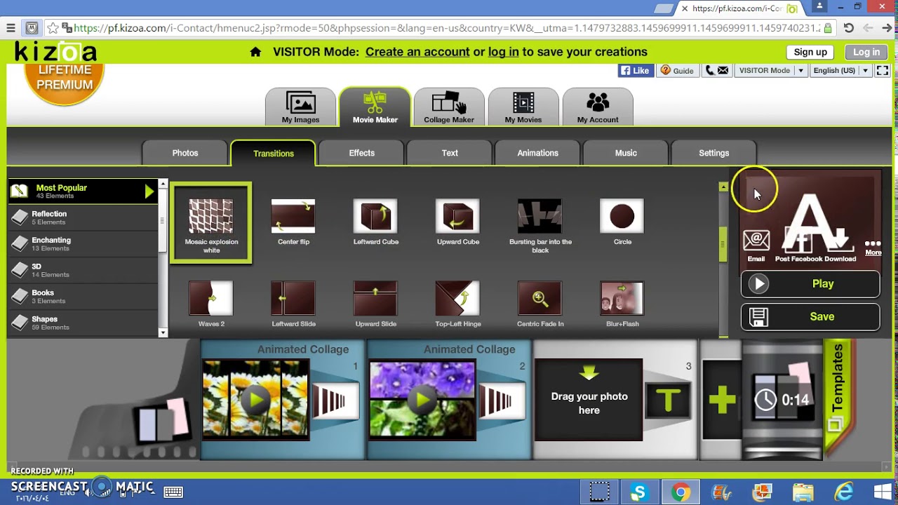 Kizoa: Tutorial 04, Part 04 - YouTube