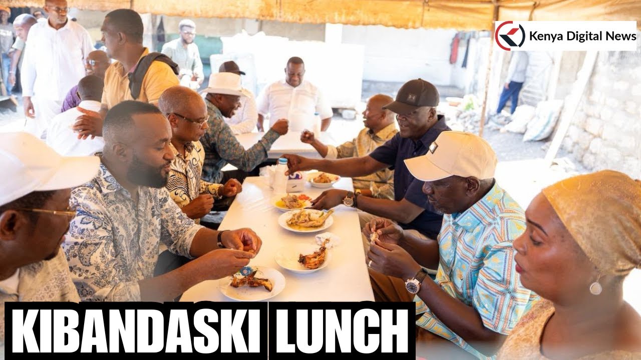 See President Ruto enjoying sweet lunch at a kibanda in Malindi, Kilifi ...