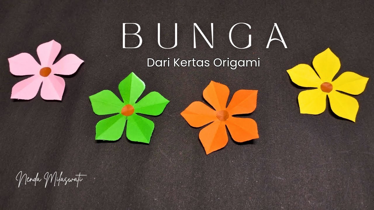 Cara Membuat Bunga dari Kertas yang Mudah | Easy Paper Flower Making ...