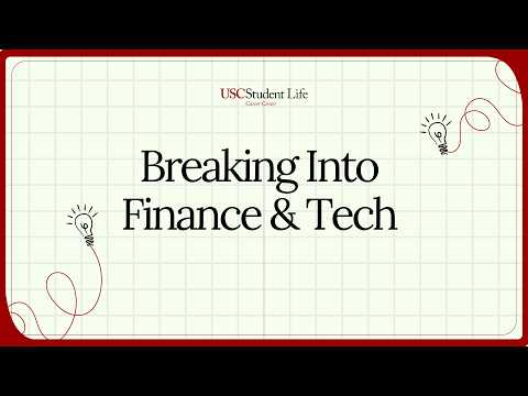 Fall 2026 - Breaking Into Finance & Tech | Peer Career Navigators