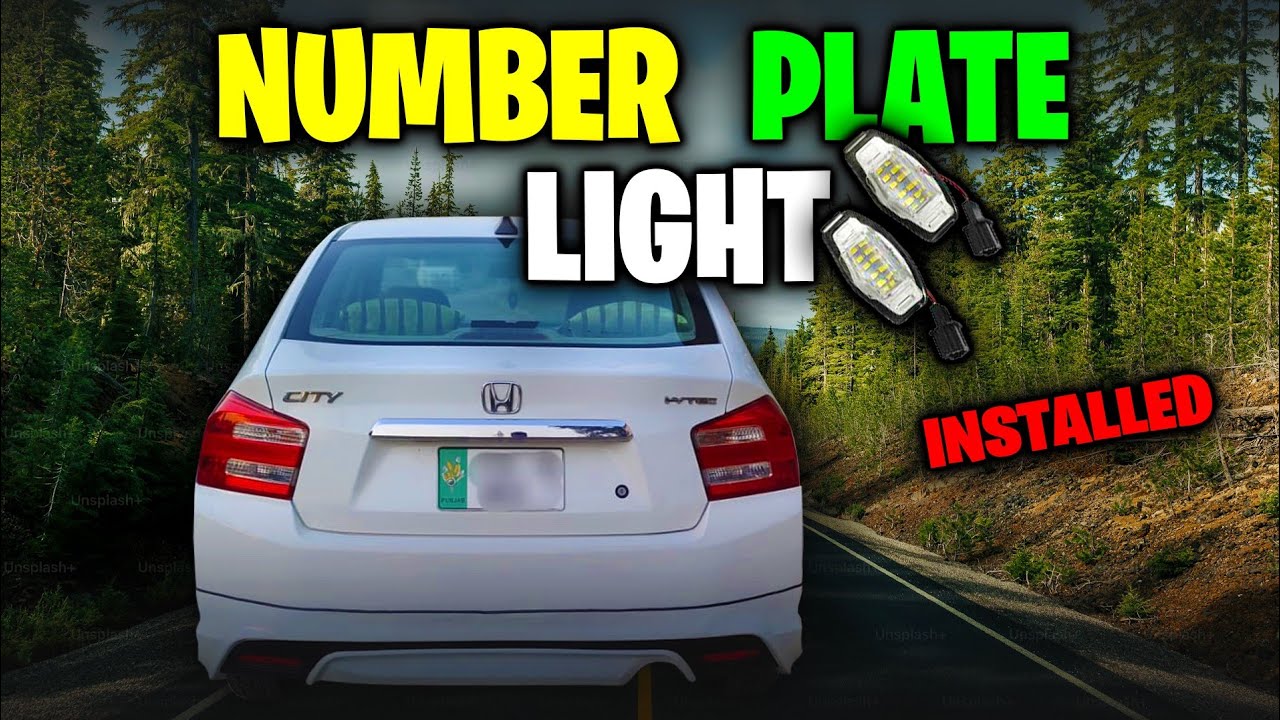 LED Number plate light Install || Honda City || 3rd generation - YouTube