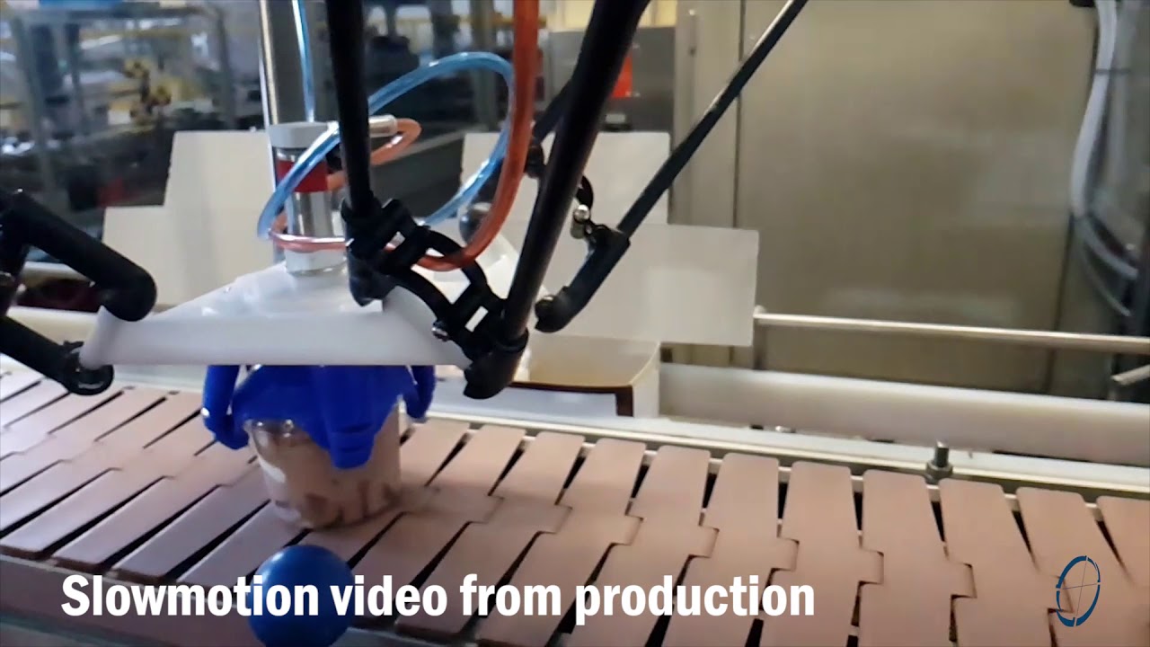 RAGNAR Robot packing ice cream cup - YouTube