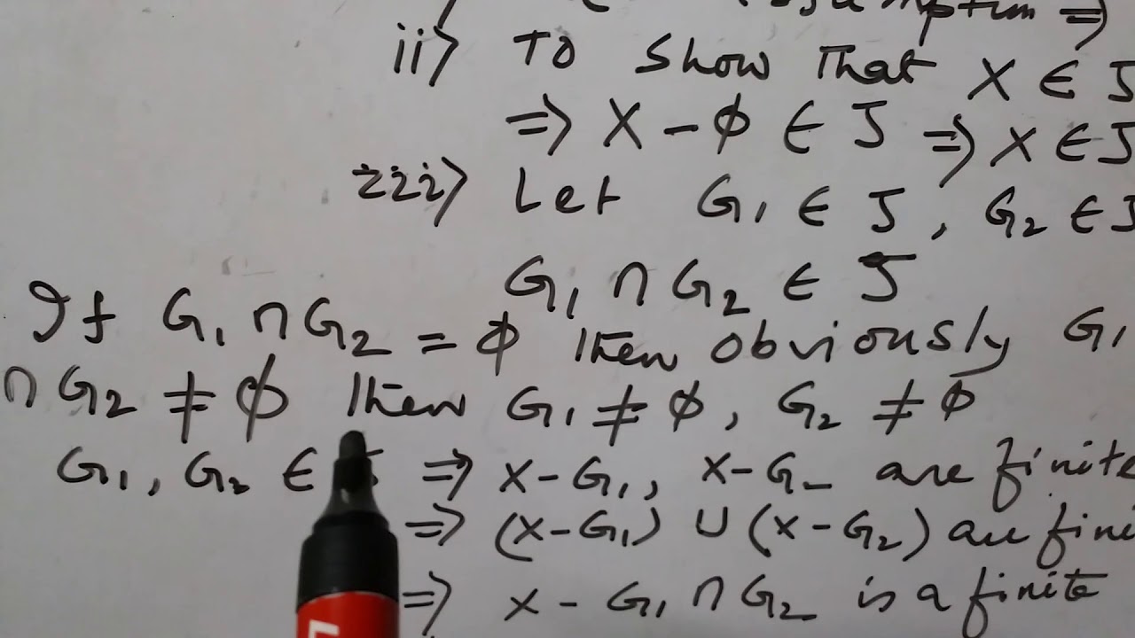 Cofinite topology - YouTube