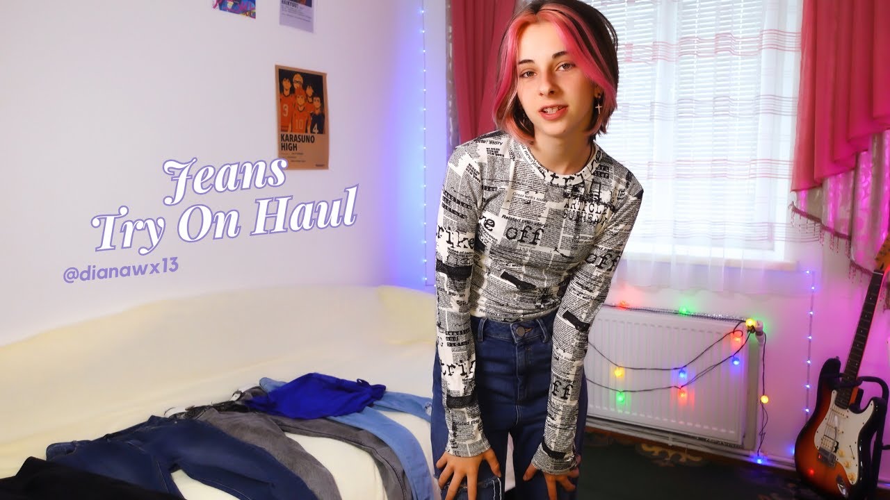 Jeans Try On Haul | High Waist Jeans Haul - YouTube
