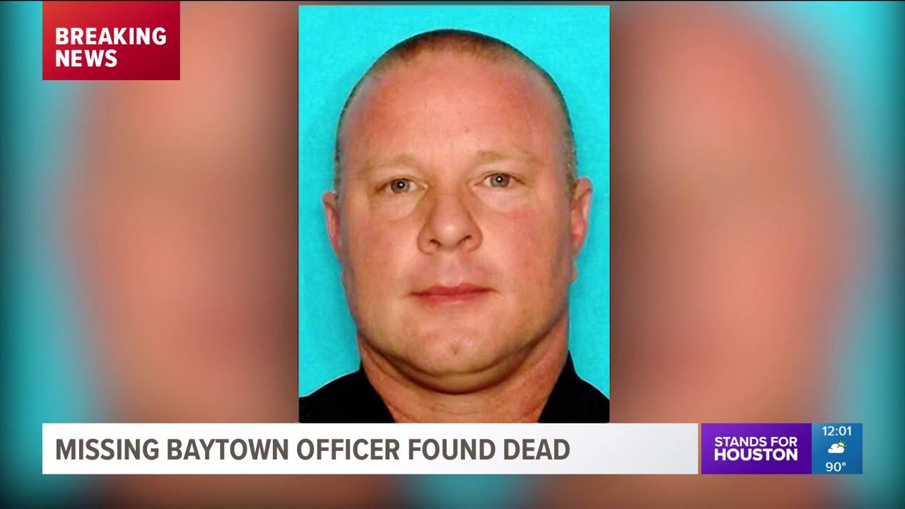 Missing Baytown officer found dead Tuesday morning - YouTube