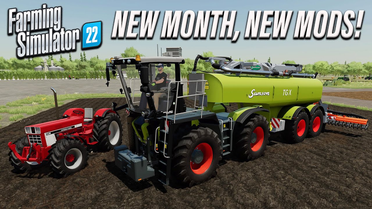 FS22 | NEW MONTH, NEW MODS! (Review) Farming Simulator 22 | PS5 | 1st ...