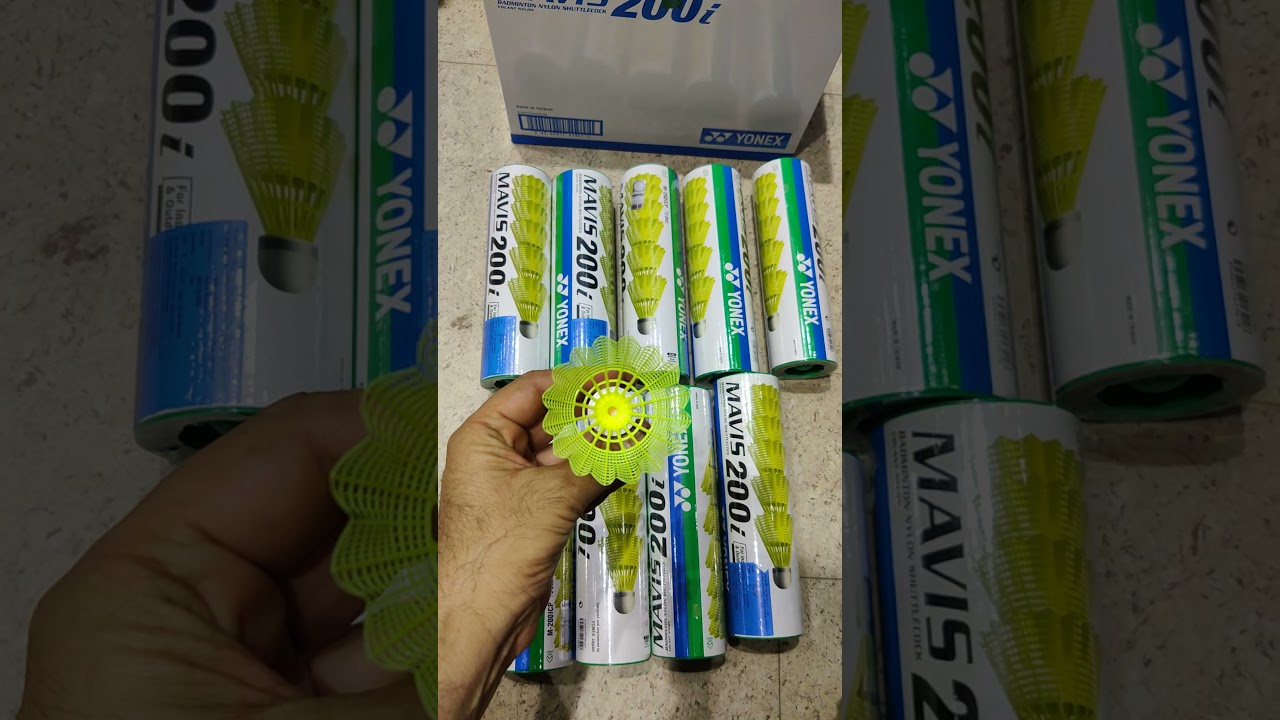 Yonex nylon shuttle cock Mavis 350, Mavis 10,200i - YouTube