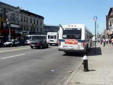 An NYCT Orion V CNG on the B11 - YouTube